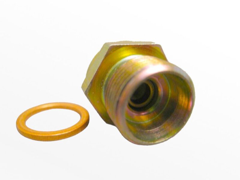 CIS fuel inlet union fitting w/filter screen, NEW, 78-83 All K-Jet