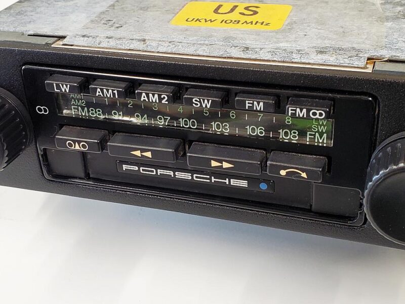 Porsche CR cassette radio w/receiver tuner, Type US, 78-82